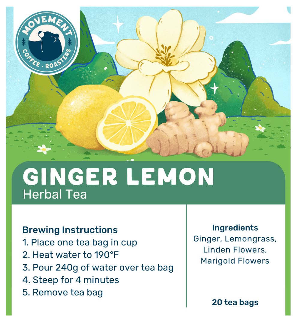 Ginger Lemon Tea | Movement Coffee